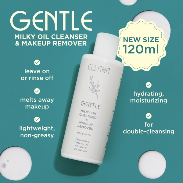 Gentle Milky Oil Cleanser Makeup Remover Ellana Cosmetics